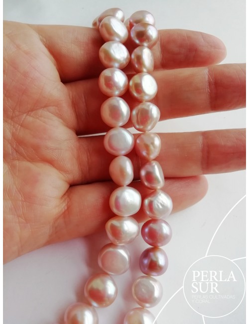 Hilo Barroca 9-10mm rosa lila